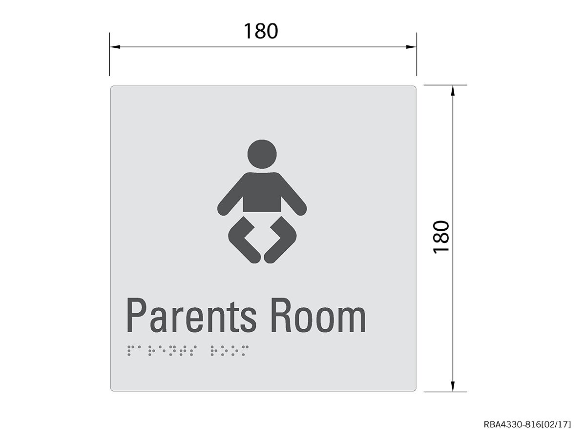 Budget Parents Room Braille/Tactile Sign from Reece