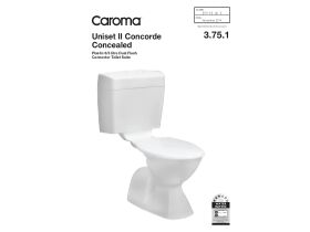 Caroma Concorde Concealed Uniset II S Trap White (4 Star) from Reece